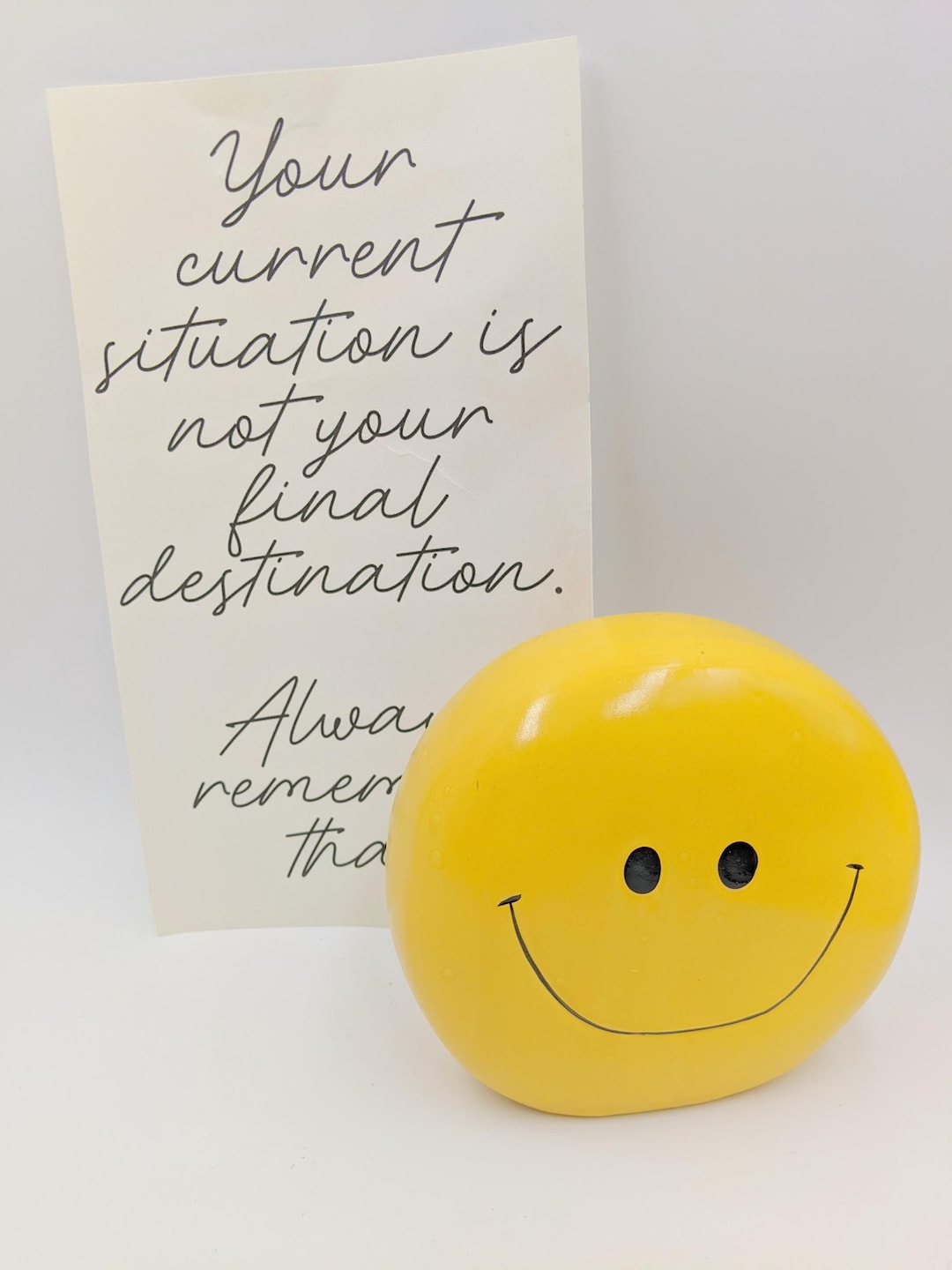 Smiley Face Coin Bank - Ceramic Emoji Coin Bank - Vintage Yellow Happy ...