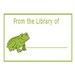 Frog Printable Book Label Digital Download Animal Bookplate Book Baby ...