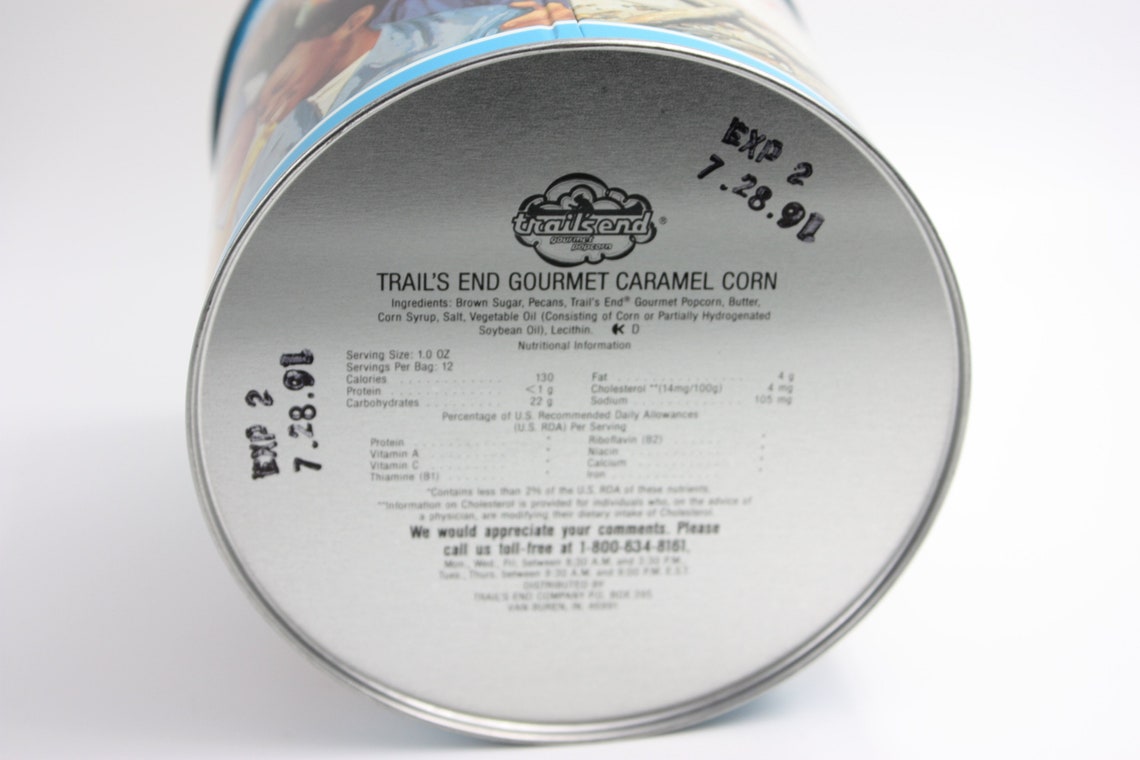 Trail's End 1990s Tin - Popcorn Tin - Boy Scouts Fundraiser - Limited ...