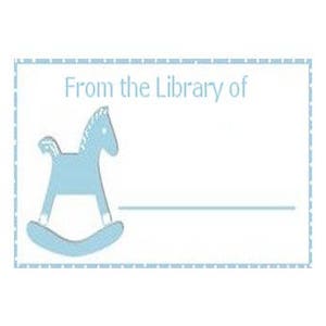 Blocks and Toys Book Label Printable Book Label Instant Download - Etsy