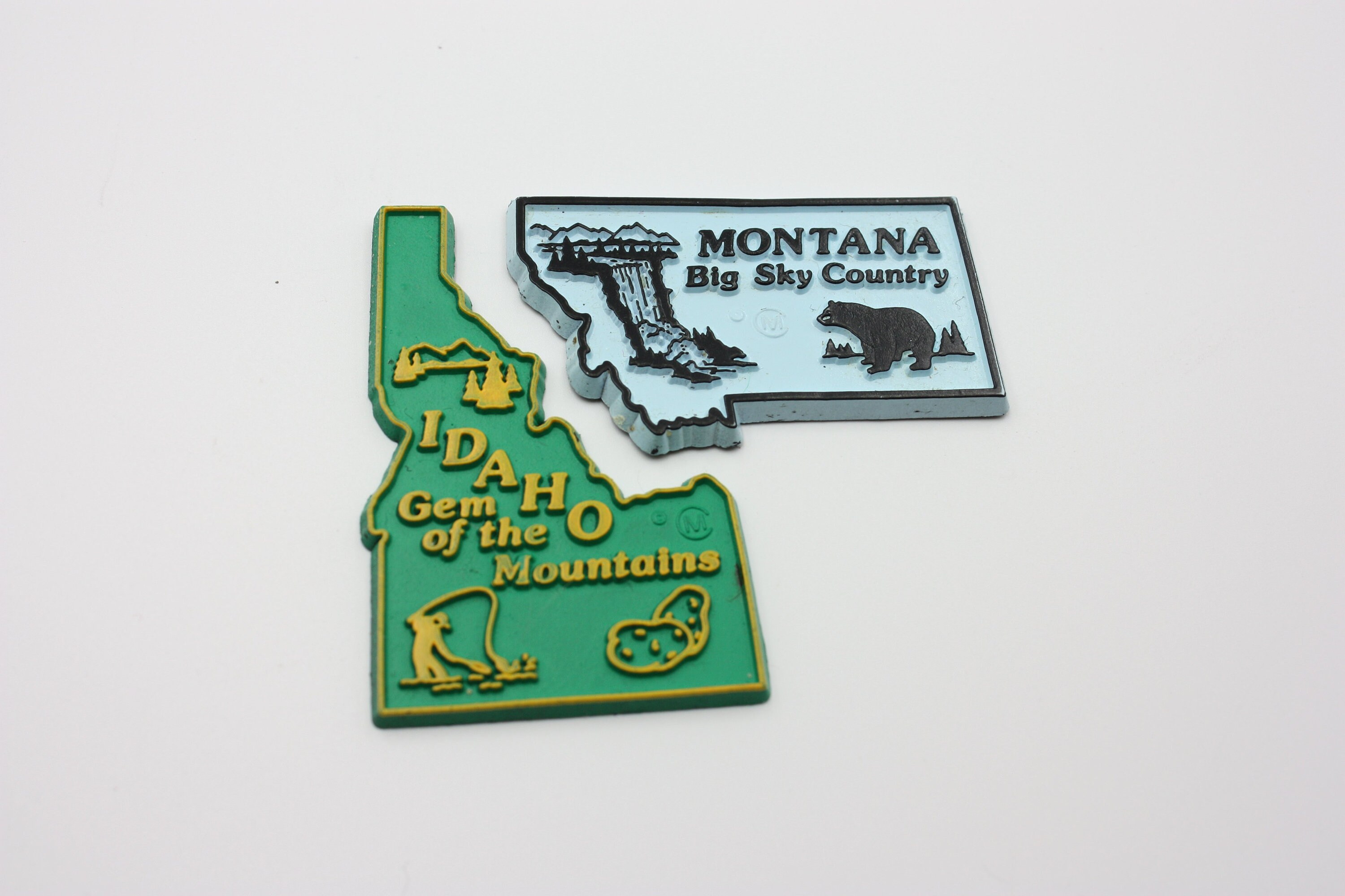 Western States Rubber Magnets - 1980's State Fridge Magnets - Magnetic ...