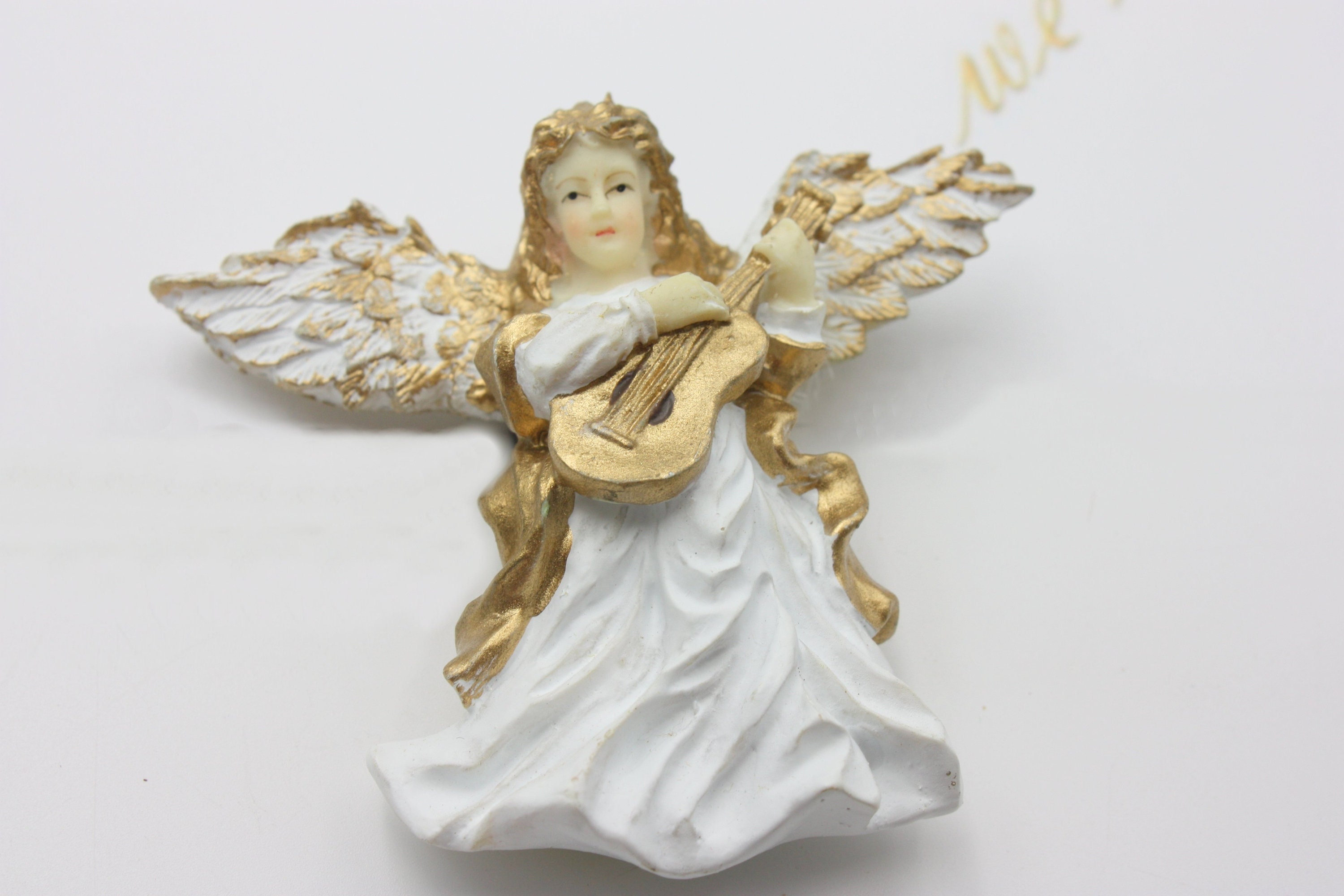 Gold and White Angel Magnets Christmas Angel Magnet Set Music Angel ...
