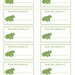 Frog Printable Book Label Digital Download Animal Bookplate Book Baby ...