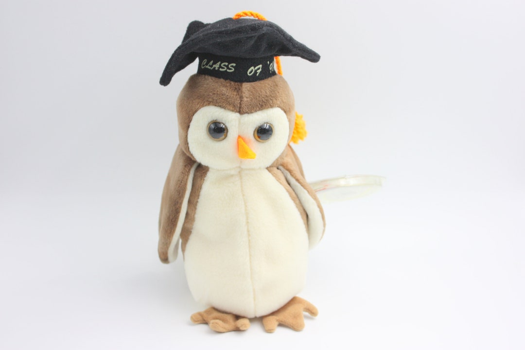 Wise Beanie Baby Owl - Brown Ty Beanie - Graduate Owl - Etsy