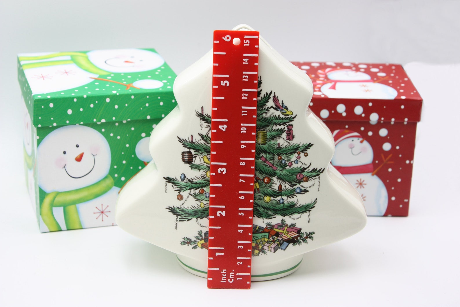 Spode Christmas Tree Money Bank - Vintage Holiday Tree Bank - Ceramic ...