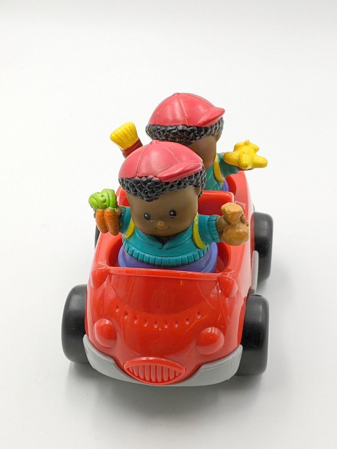 Vintage Fisher Price Little People With Car - Fisher Price Figures ...