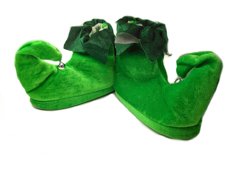 Large Green Velvet Elf Shoes - Costume Elf Shoes - Adult Elf Shoes - Etsy