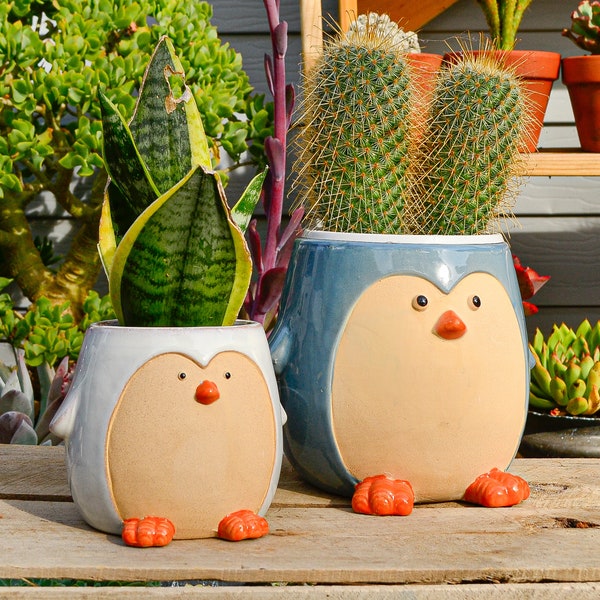 Penguin Plant Pot - Etsy