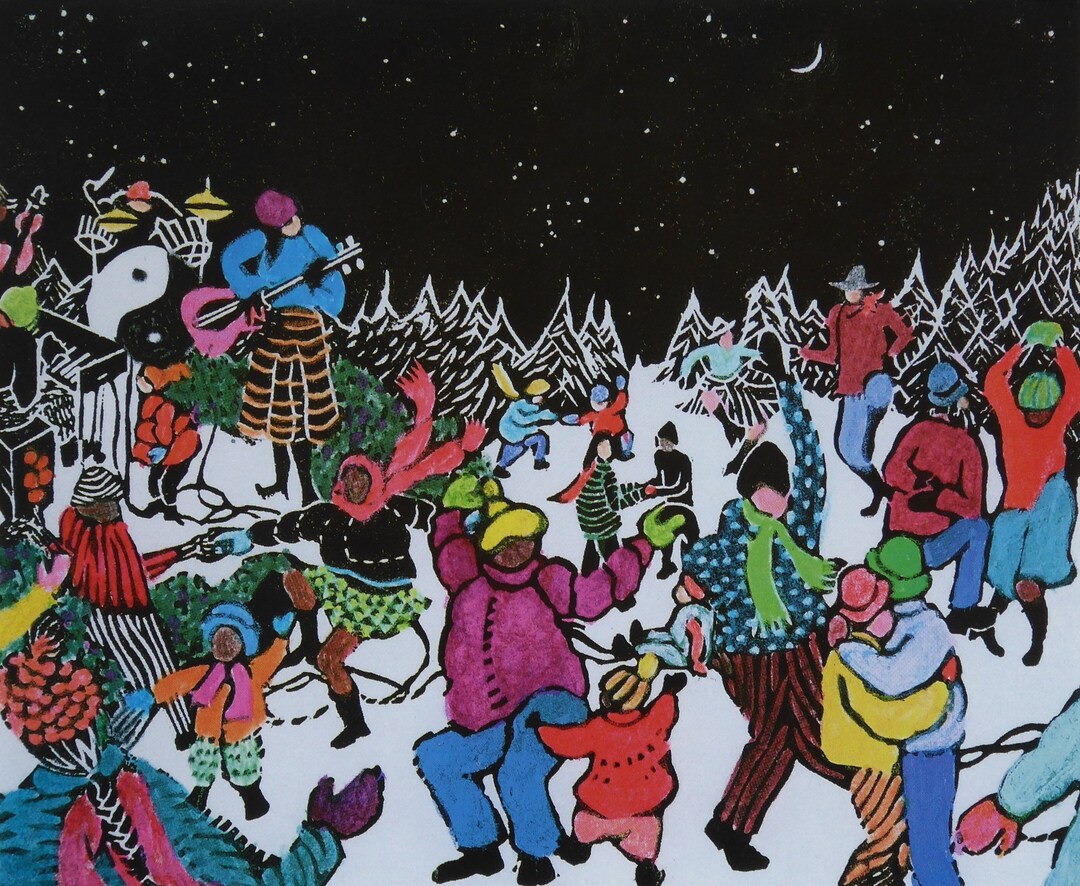 Midwinter Celebration for Solstice or Christmas, an Image That Includes ...