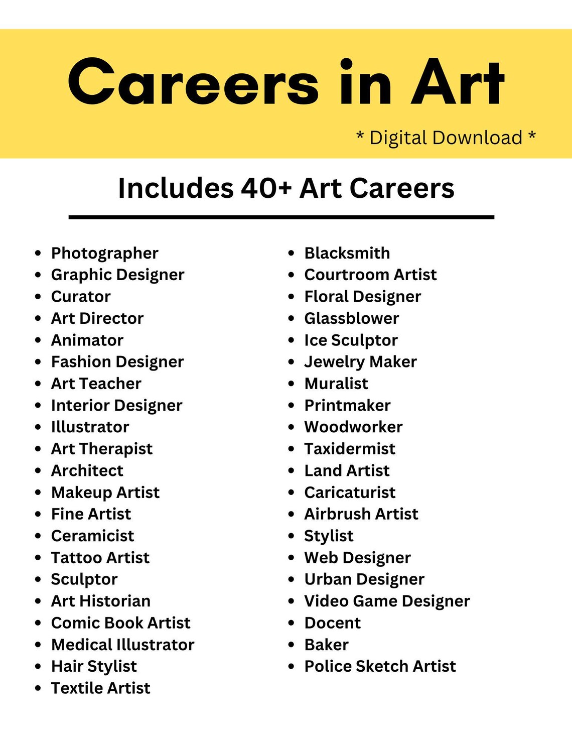 Careers in Art - Etsy