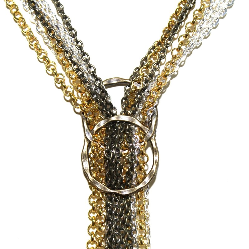 Multi Chain Necklace - Etsy