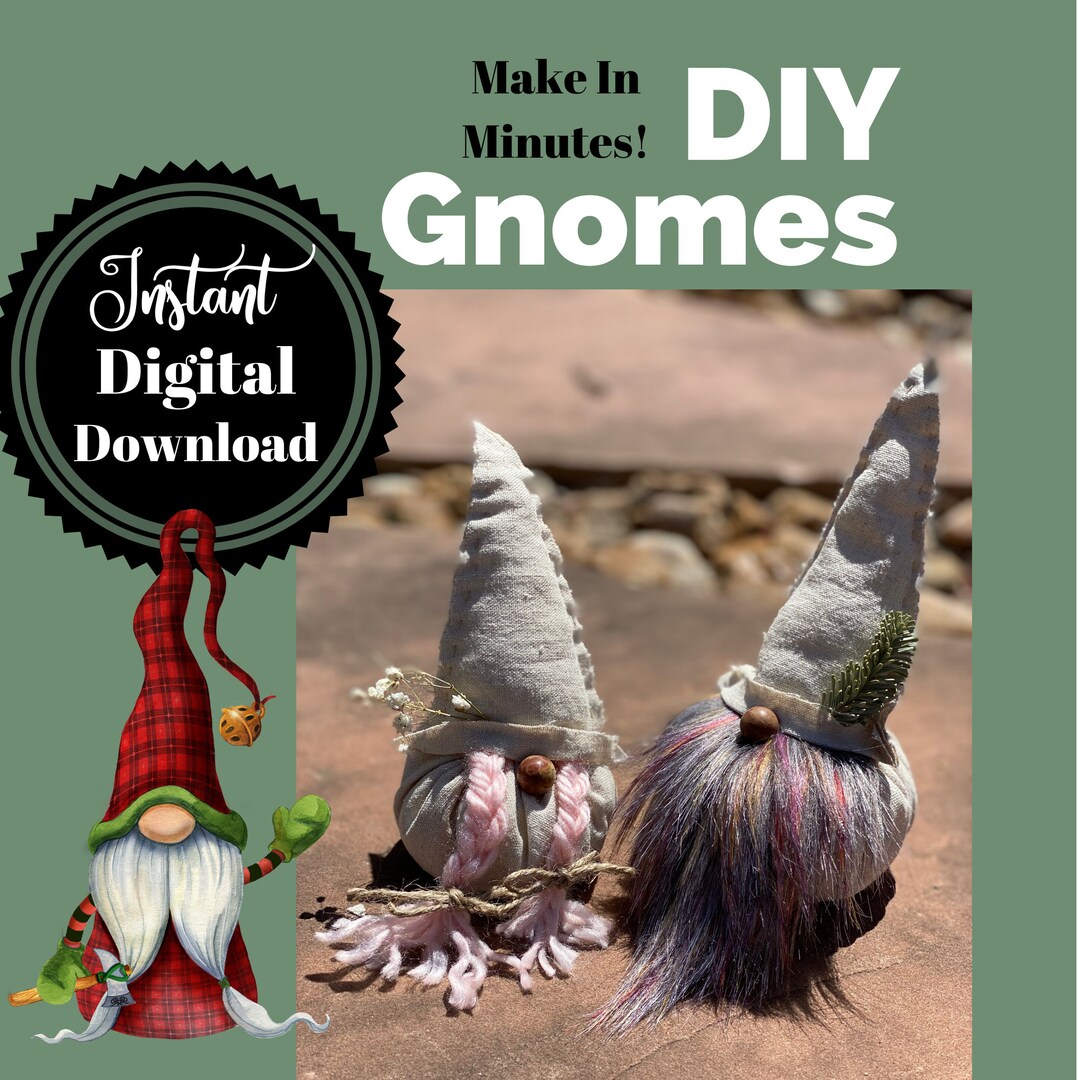 DIY Gnomes | Rustic | Boho | Make in Minutes | Instant PDF Download - Etsy