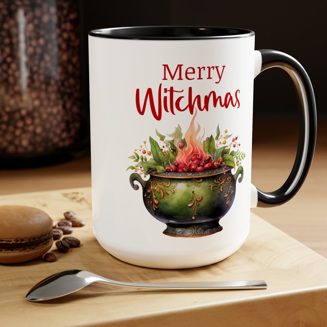 Merry Witchmas Cauldron Mug | Christmas | Sabbat | Yule | Cauldron - Etsy