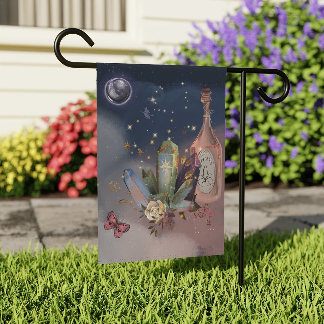 Garden Flag - Crystals and Magick Witch Potion - Etsy