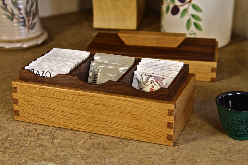 Tea Bag Organizer / Tea Bag Storage / Wood Tea Box - Etsy