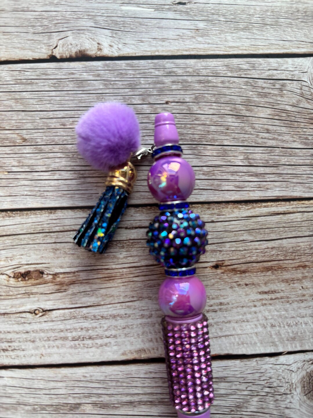 Purple and Navy Blue Fancy Beaded Pens - Etsy
