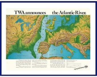 World Map 1968 - Etsy