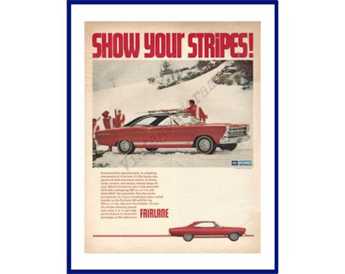 1967 CHRYSLER NEW YORKER Automobile Original 1966 Vintage Extra Large ...