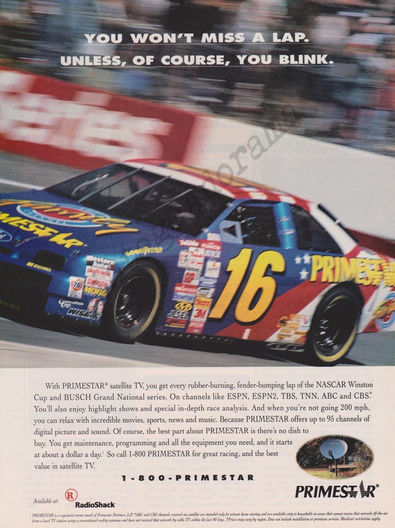 PRIMESTAR Satellite TV Original 1996 Vintage Color Print - Etsy