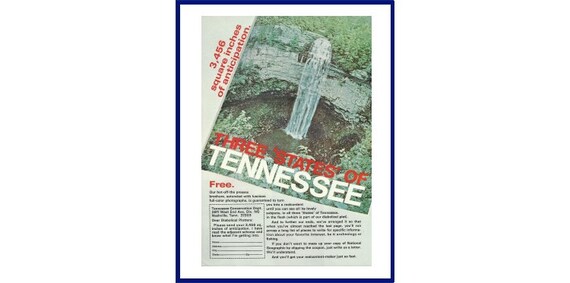TENNESSEE Original 1969 Vintage Color Print Advertisement - Etsy