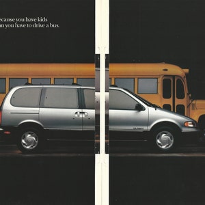 NISSAN QUEST MINIVAN Original 1992 Vintage Color Print Advertisement ...