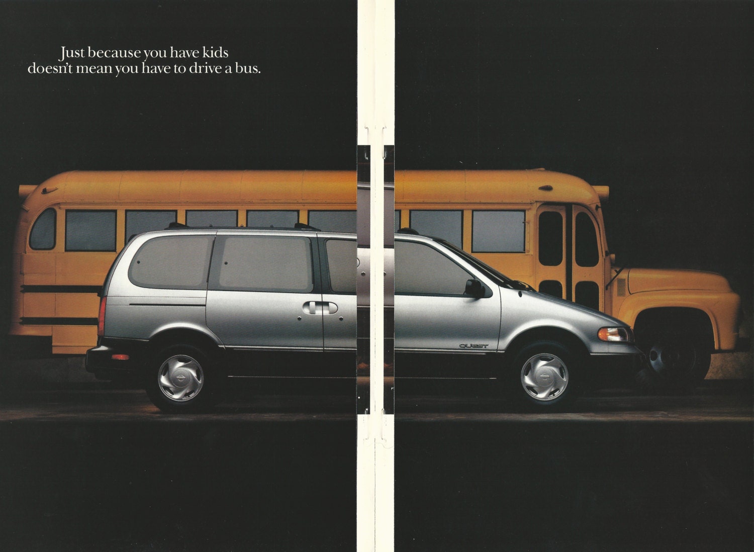 NISSAN QUEST MINIVAN Original 1992 Vintage Color Print Advertisement ...