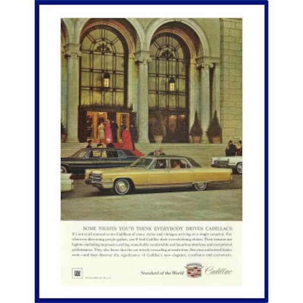 Cadillac Print - Etsy