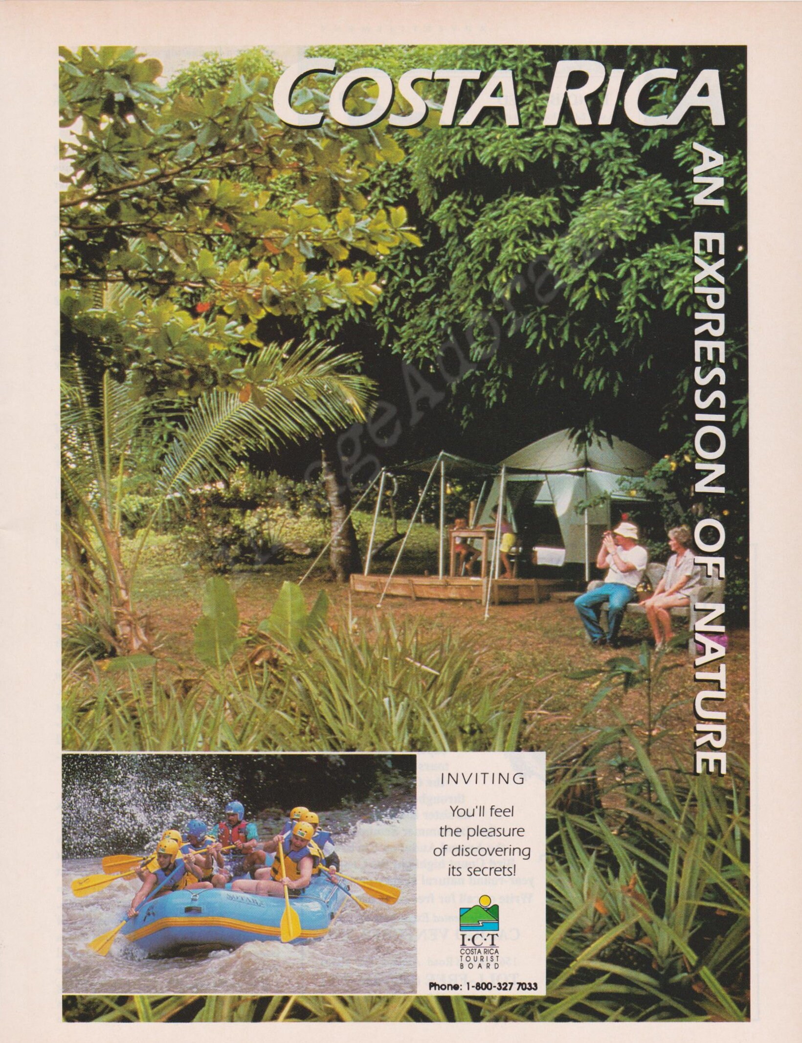 COSTA RICA Original 1992 Vintage Color Print Anuncio Una Expresión de ...