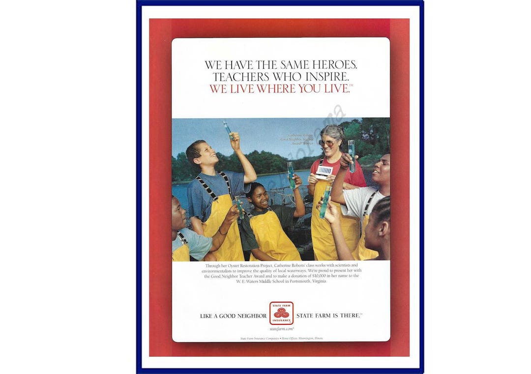 STATE FARM INSURANCE Good Neighbor Teacher Award Original 2002 Vintage ...
