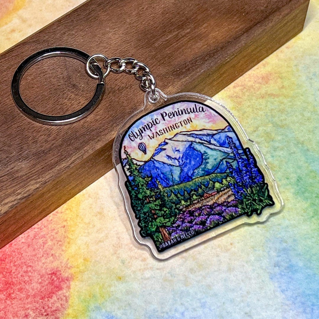 The Great Olympic Peninsula Wa, 2 Double-sided Acrylic High Quality ...