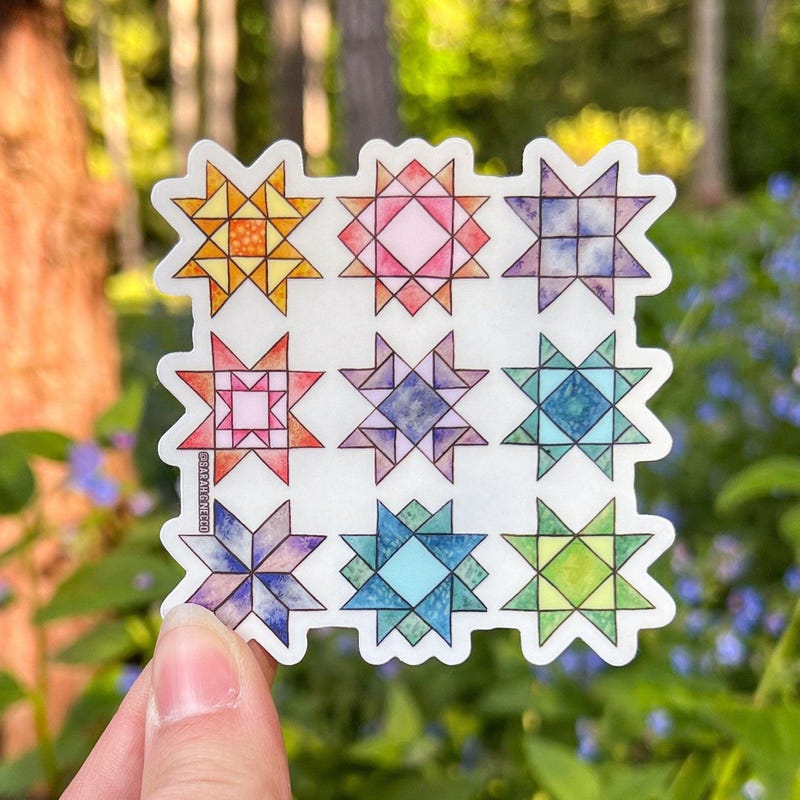 Quilt Stickers - Etsy