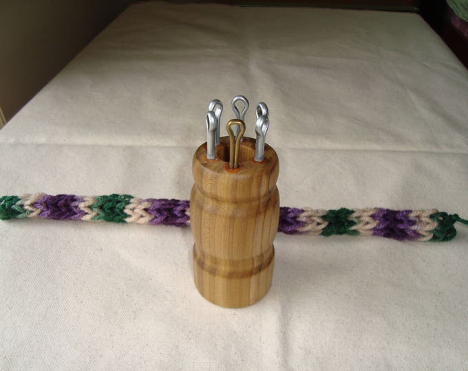6 Peg Spool Loom - French Knitter - Knitting Nancy - Wood - Regular ...