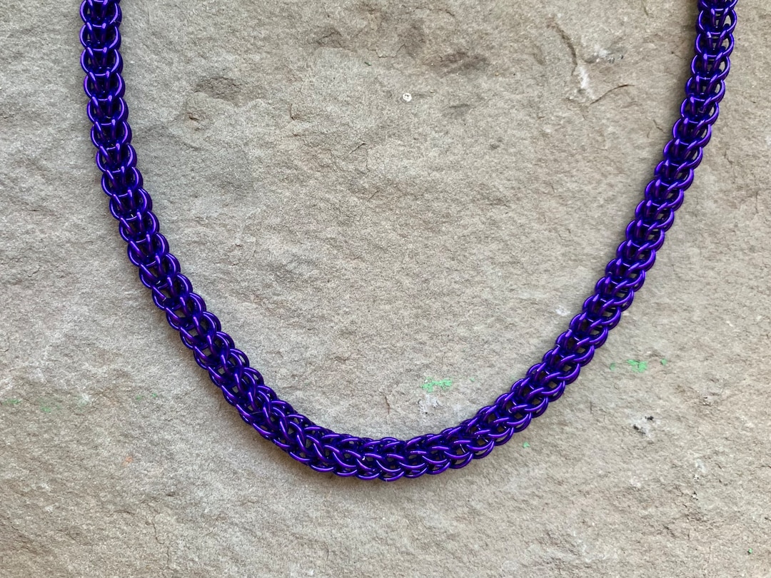 Foxtail Necklace - Persian Weave Chainmail Specialty Chain - Etsy