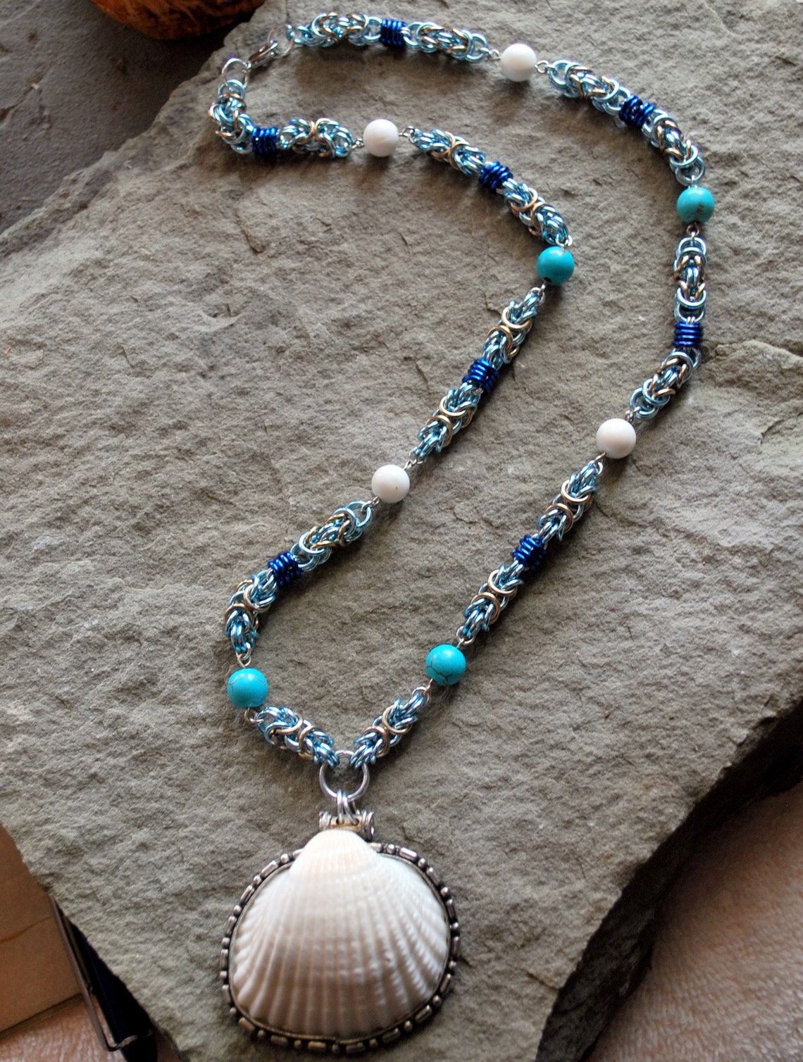 Collier de plage de coquillage de coquillage ensemble de - Etsy France