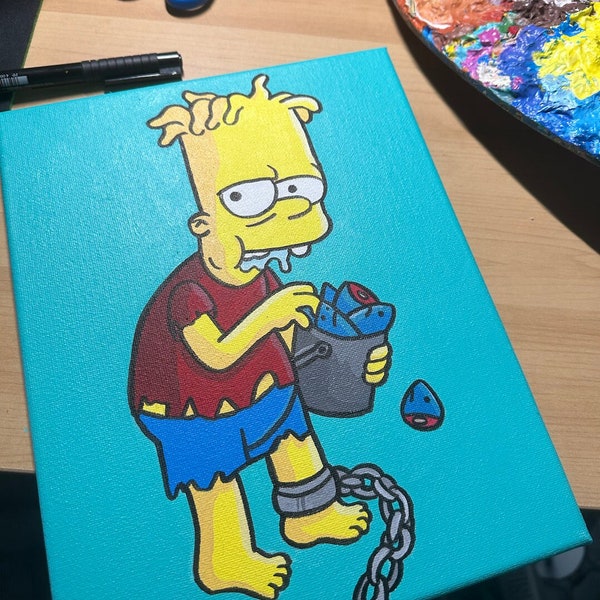 The Simpsons Painting - Etsy