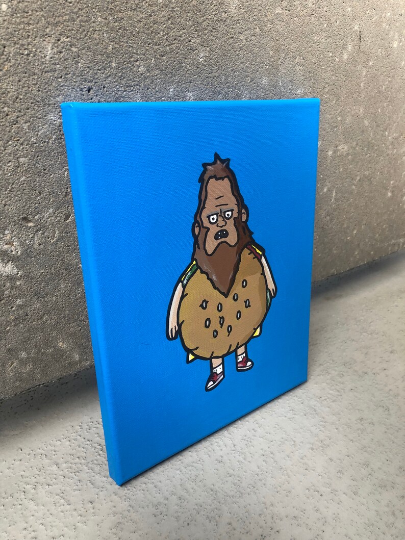 Beefsquatch Bobs Burgers Painting Gene Blecher art en | Etsy