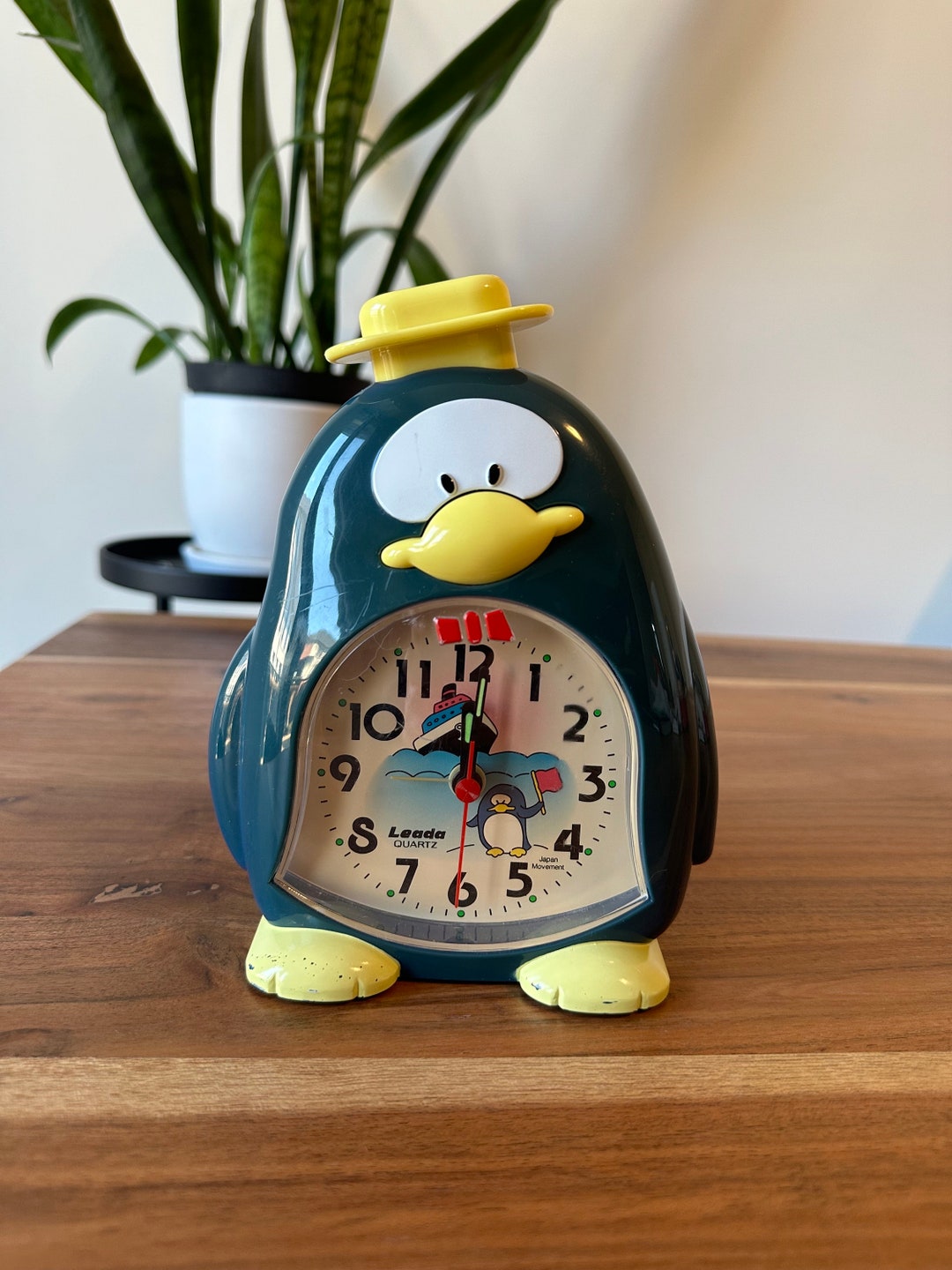 Vintage Penguin Clock 90s Rare Alarm Clock Working Leada Quartz Japan ...