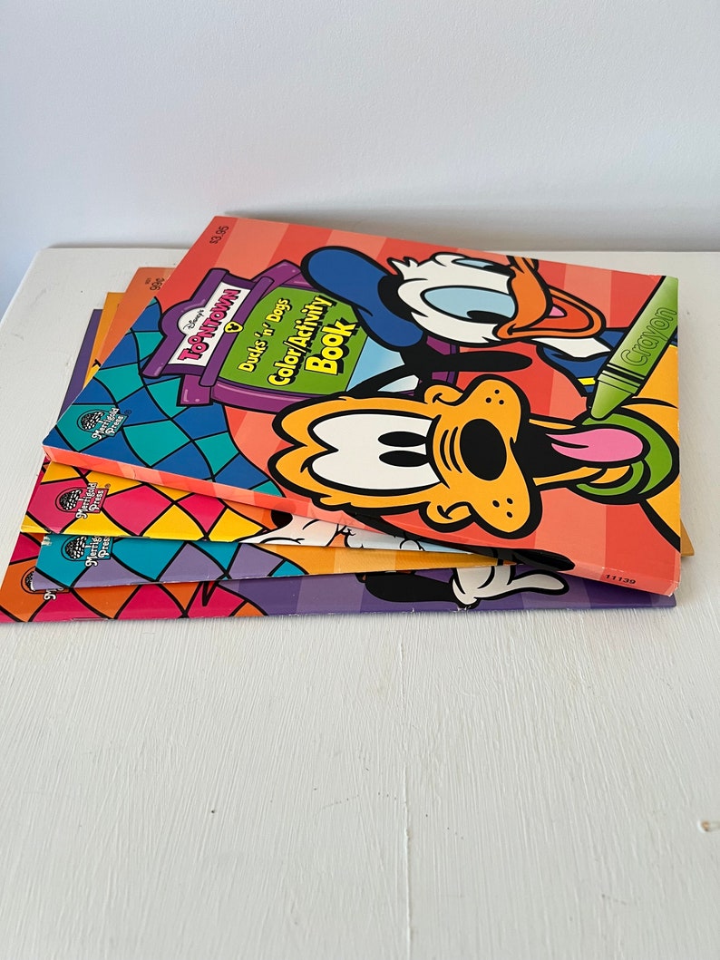 Disney Toontown Coloring Activity Books Multicolor Mickey Donald Goofy ...