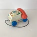 Fisher Price Chatter Phone Vintage Rotary Dial Pull Along Toy - Etsy
