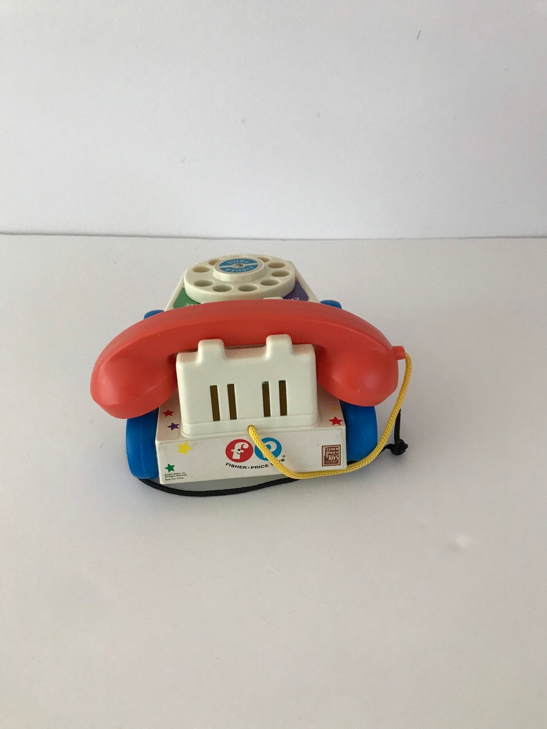 Fisher Price Chatter Phone Vintage Rotary Dial Pull Along Toy | Etsy