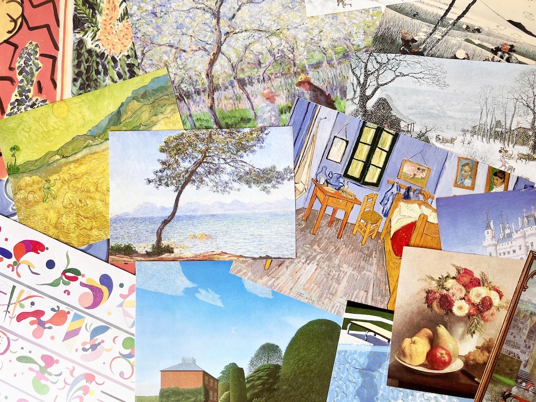 Collage Fodder - Vintage Fussy Cut Fine Art Images - Scenery & Still ...