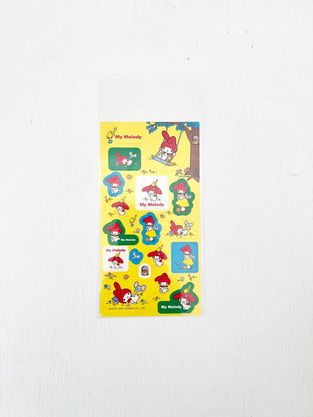 Vintage 2000s My Melody Sticker Sheet Sanrio Stickers Etsy