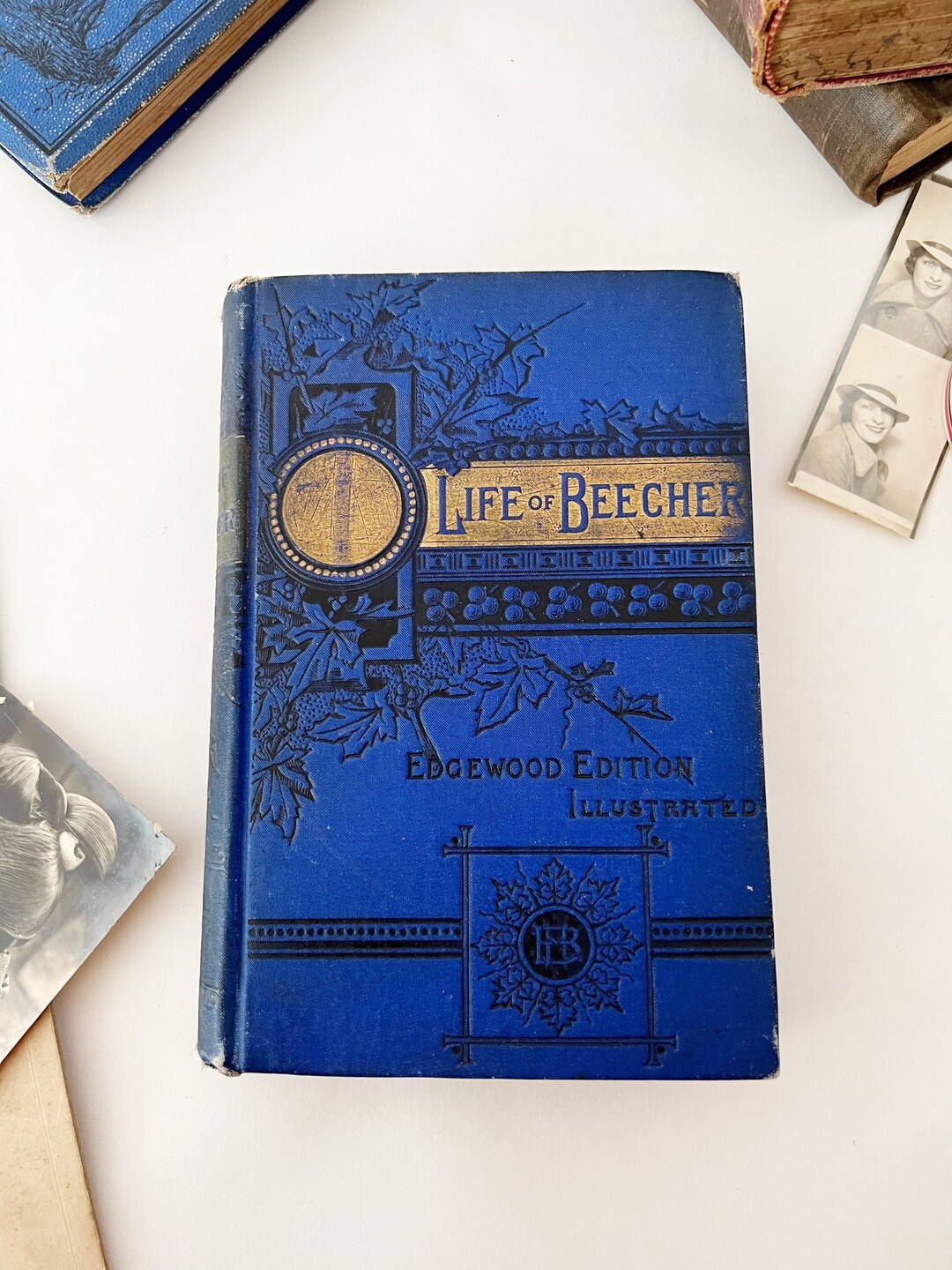 Life of Beecher AUTOGRAPHED by Henry Ward Beecher 1887 Decorated ...