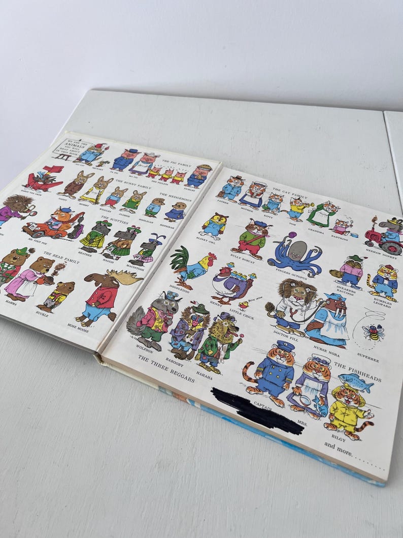 Richard Scarry's STORYBOOK DICTIONARY, Golden Book Vintage Children's ...