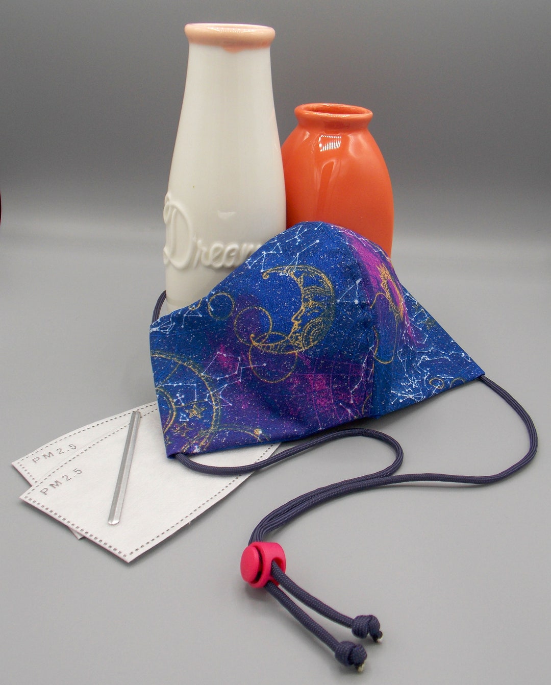 Celestial Face Mask - Cotton Reusable Multilayer Mask W/ Pocket for ...