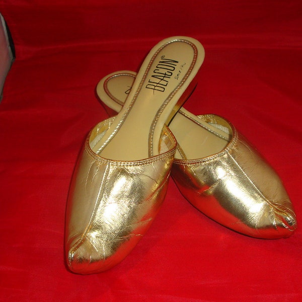 Gold Slippers - Etsy