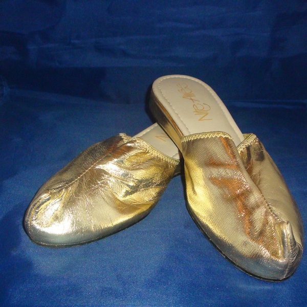 Gold Slippers - Etsy