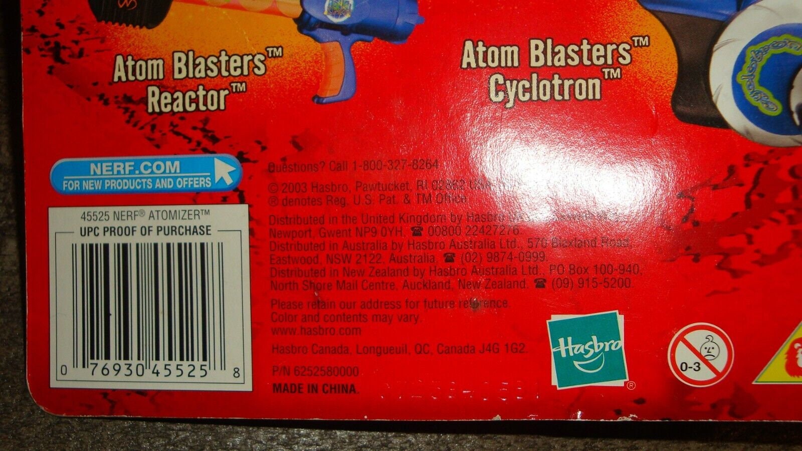 New & Sealed Vintage NERF Atom Blaster "atomic" Sling Shot 2003 - RARE ...