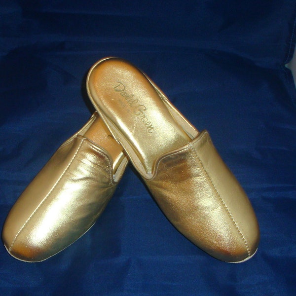 Gold Slippers - Etsy