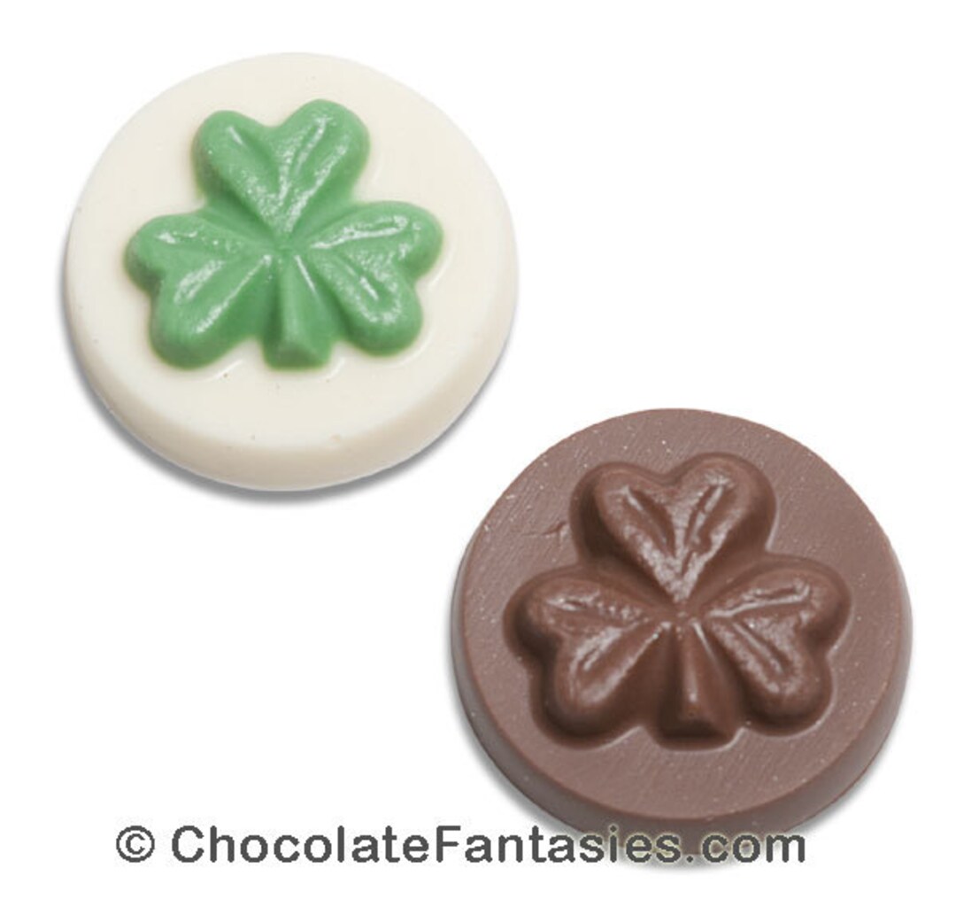 Shamrock Chocolate Rounds, 1/2 Pound Bulk Box, St. Patrick's Day ...